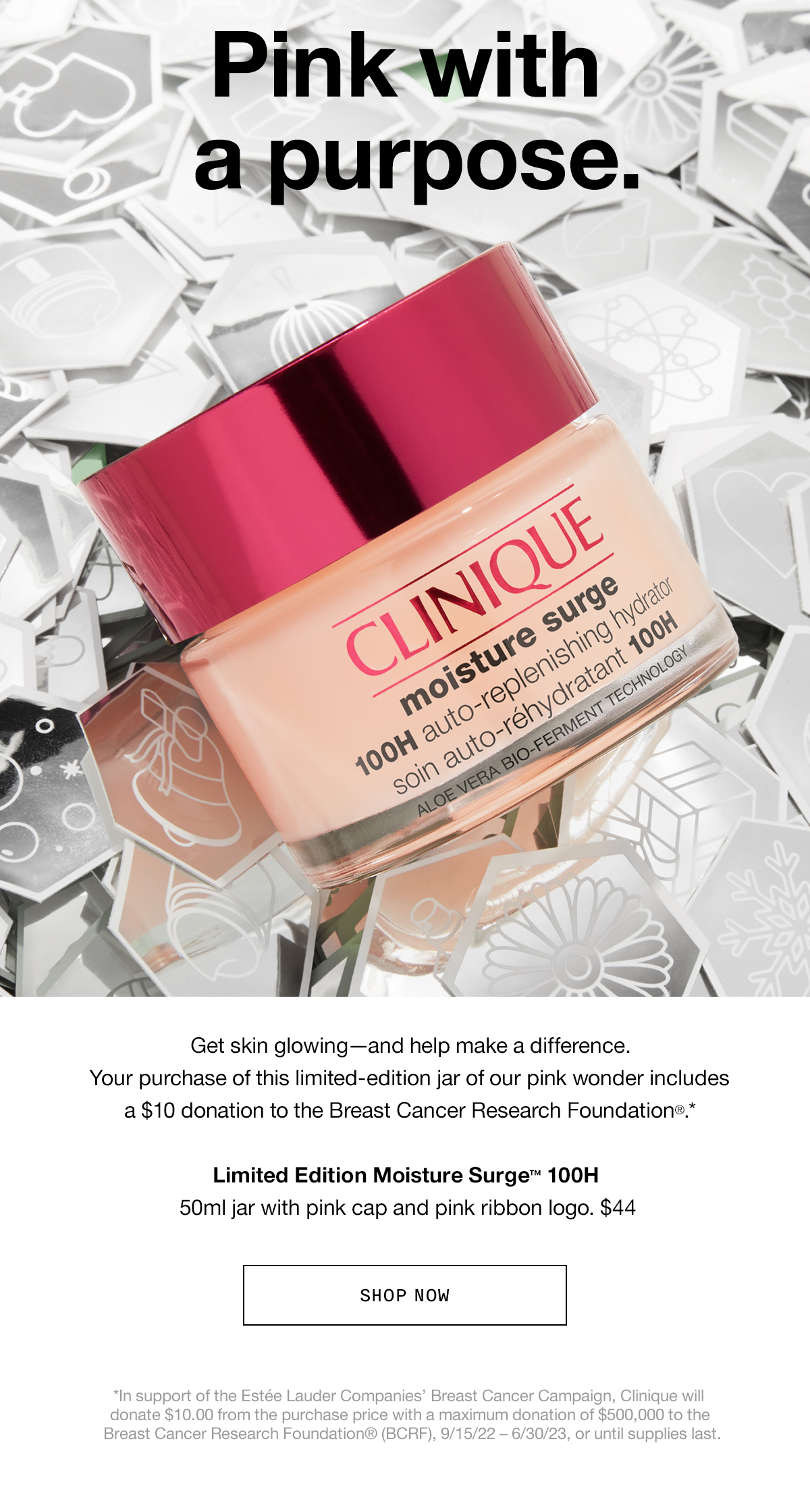 Clinique: Think pink. Limited Edition Moisture Surge. | Milled
