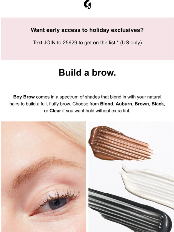 Glossier: Boy Brow for every brow | Milled