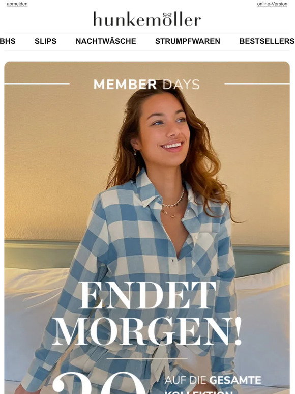 Hunkemoller: Der Rabatt von 20% auf alles endet morgen* | Milled