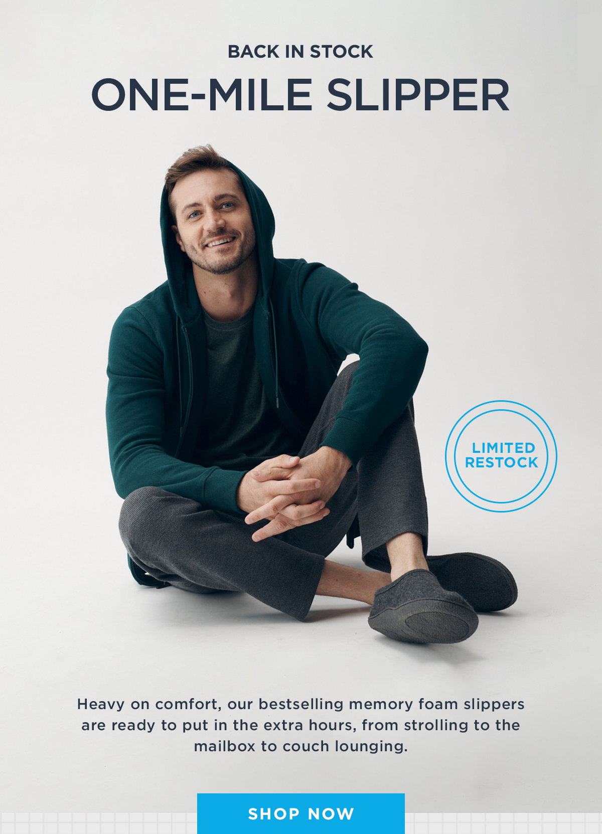 Mack Weldon: Restocked: The One-Mile Slipper. | Milled
