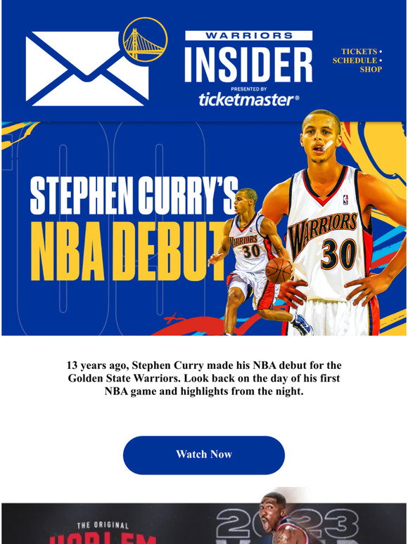 Golden State Warriors: Relive Stephen Curry’s NBA Debut 13 Years Ago ...