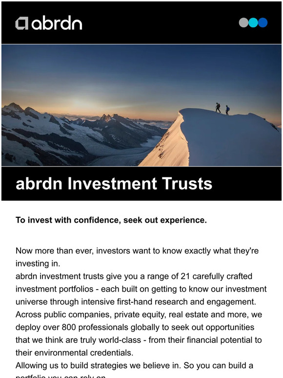 New Scientist: Invest in good company - abrdn Investment Trusts | Milled