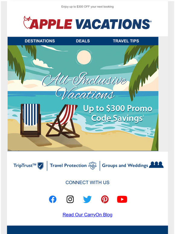 Apple Vacations: Did Somebody Say All-Inclusive Vacation? | Milled