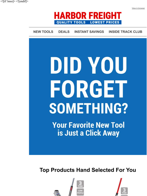 Harbor Freight: Your recently viewed items | Milled