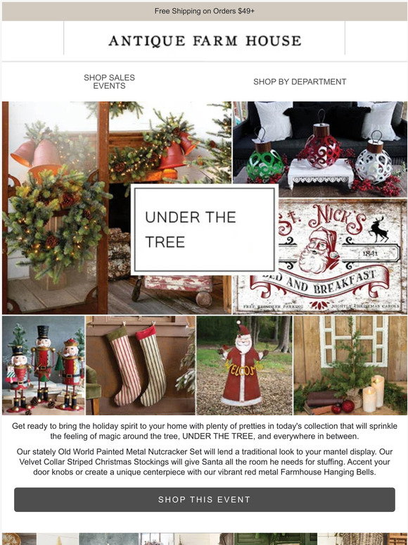 Antique Farmhouse: ️{UNDER THE TREE} event launched... | Milled