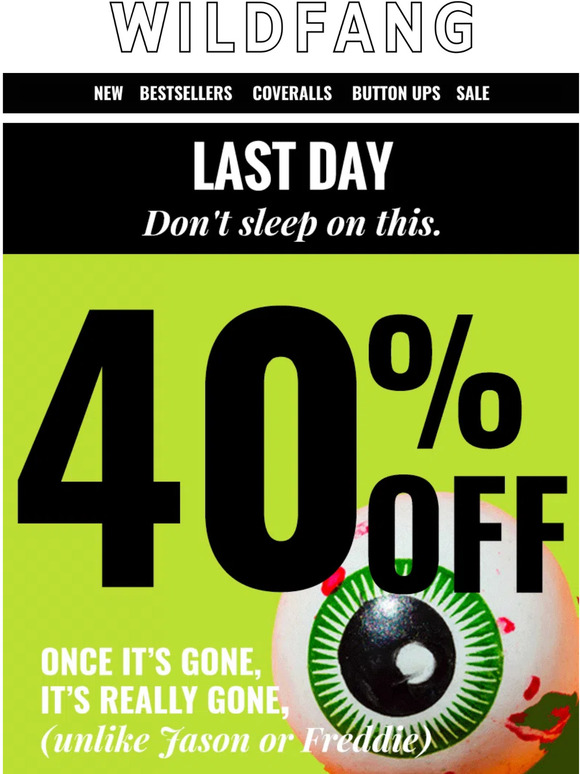 Wildfang: LAST CHANCE! OPEN FOR YOUR MYSTERY DISCOUNT👇 | Milled