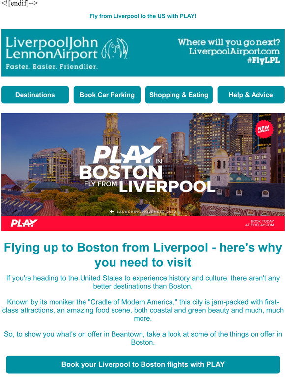 Liverpool Airport: All the info you need for your Boston trip, flying ...