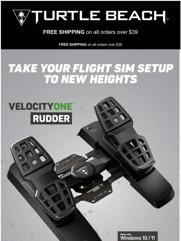 Turtle Beach: Now Arriving: VelocityOne Rudder for Xbox & PC | Milled