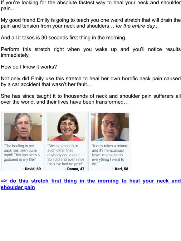 DeRose Health: do this first thing in the morning to end neck and ...