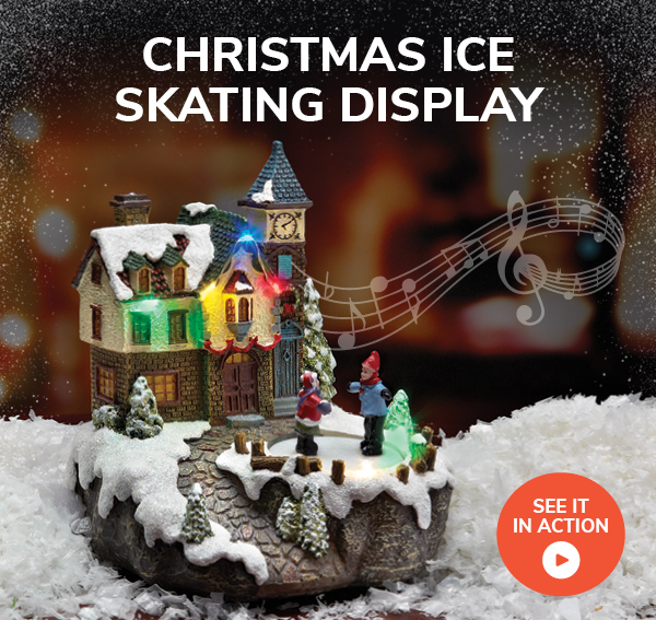 Sporty's Tool Shop: Christmas Ice Skating Display - In Stock & Ready To ...