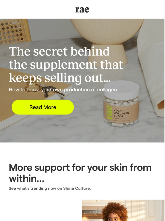 Rae Wellness: How to boost your own production of collagen | Milled