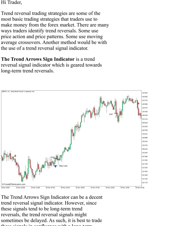 Forex MT4 Indicators: [Download] Trend Arrows Sign Indicator for MT5 ...