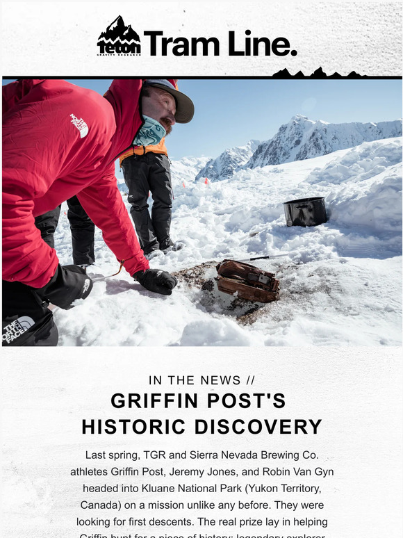 Teton Gravity Research: Tram Line: Griffin Post Discovers Historic Cache // TGR x Mammut ...