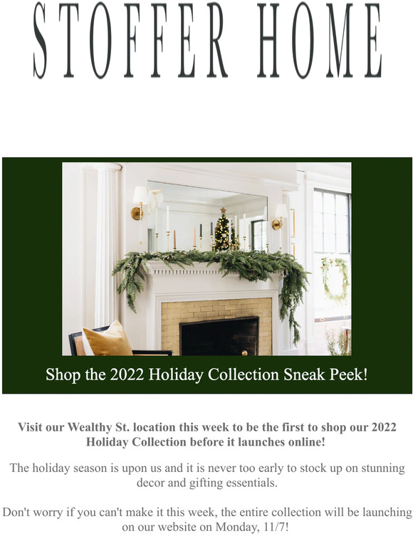 Stoffer Home: In-Store Holiday Collection Sneak Peek! | Milled