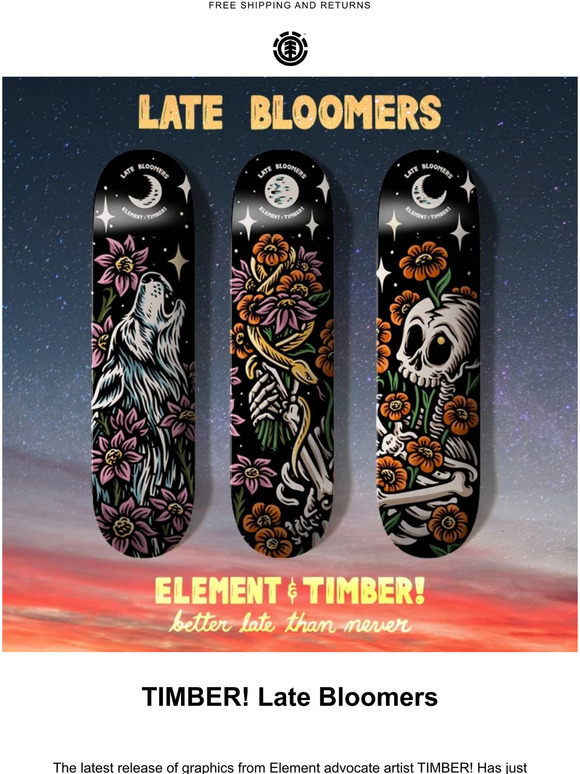 Element: New deck graphics from TIMBER! You can't miss. | Milled