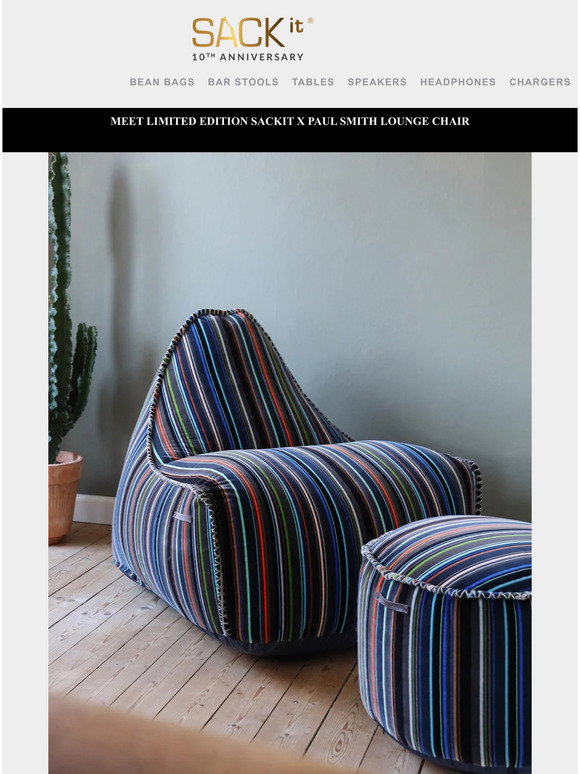 SACKit: Meet limited edition SACKit x Paul Smith Lounge Chair | Milled