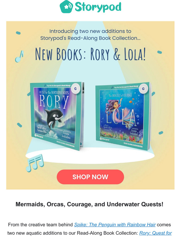Storypod: Our Two New Read-Along Books: Rory & Lola! | Milled