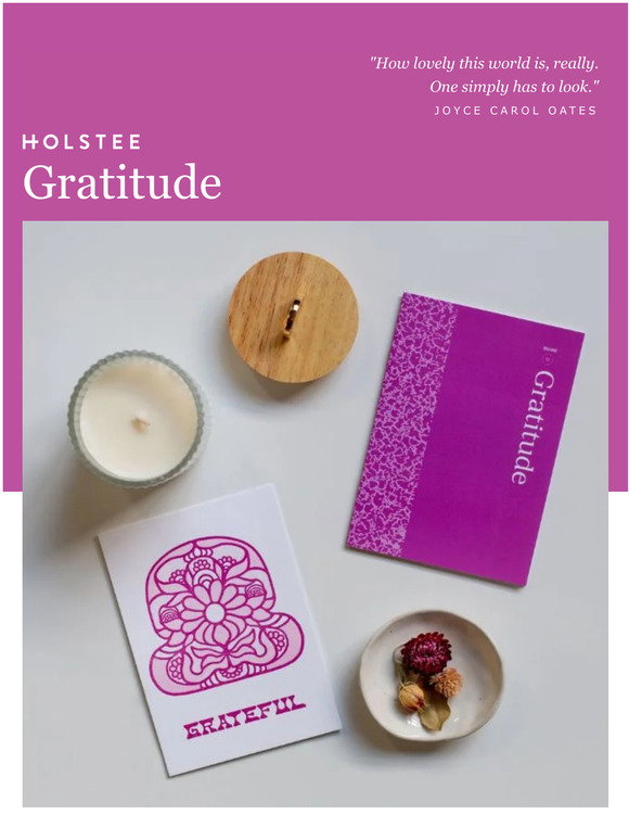 Holstee: Welcome to Gratitude — Radiating Love 💗 | Milled