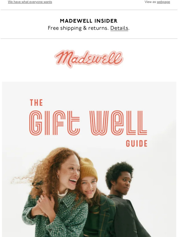 Madewell: The Gift Well Guide is here (finally!) | Milled