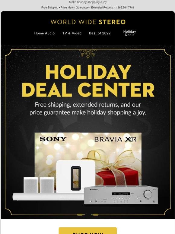 World Wide Stereo: 🎁 Get your jingle on! Our Holiday Deal Center is Now ...