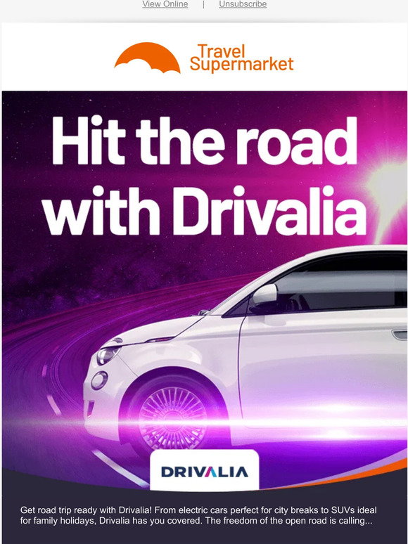 TravelSupermarket: Get road trip ready with Drivalia 🚗 | Milled