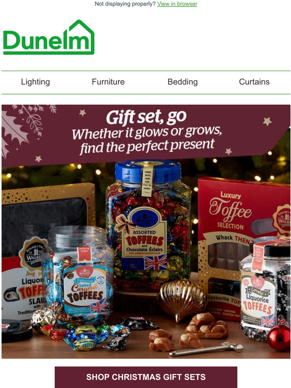 Dunelm: On your marks, gift set, go… | Milled