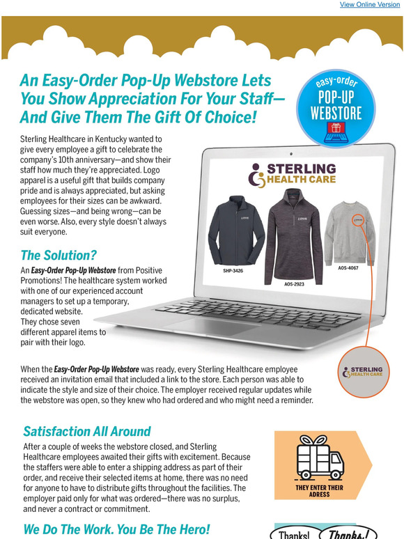 Positive Promotions: An Easy-Order Pop-Up Webstore Lets You Show ...