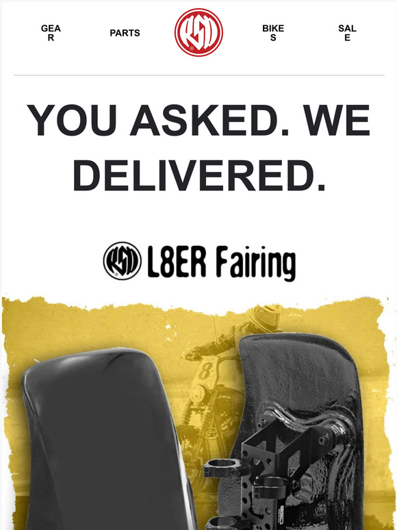 Roland Sands Design: ⚡ NEW L8ER Fairing ⚡ | Milled