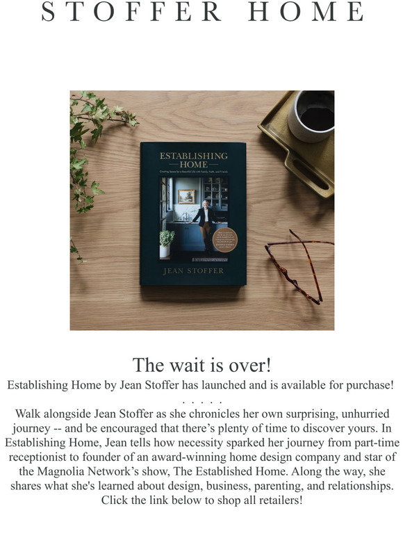 Stoffer Home: Establishing Home is Available Now! | Milled