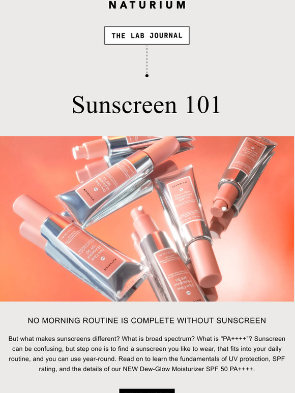 Naturium: Sunscreen 101: Here's What You Need to Know | Milled