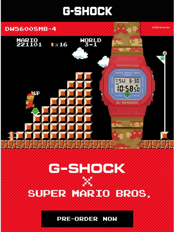G-Shock: Two Cultural Icons | G-SHOCK X SUPER MARIO BROS. | Milled