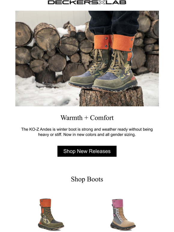 Deckers X Lab: BOOTS, BOOTS, BOOTS! All-Gender KO-Z ANDES SPSK New ...