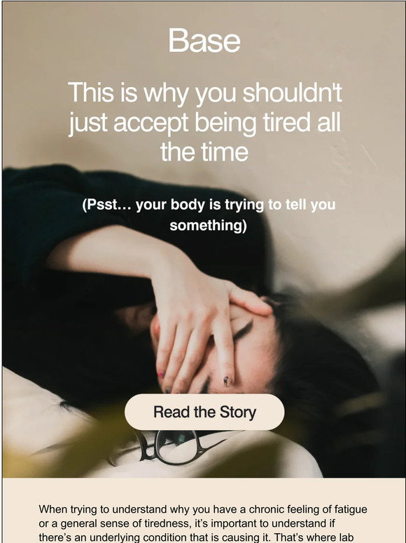 Base: Forever fatigued? This is why you shouldn’t ignore feeling tired ...