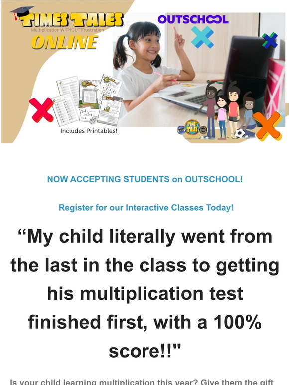 Times Tales: Times Tales® Online Classes 😄 Test Readiness FAST! | Milled