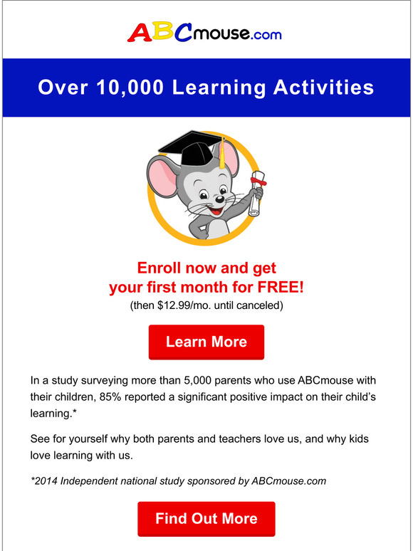ABCmouse.com: Over 10,000 Learning Activities | Milled