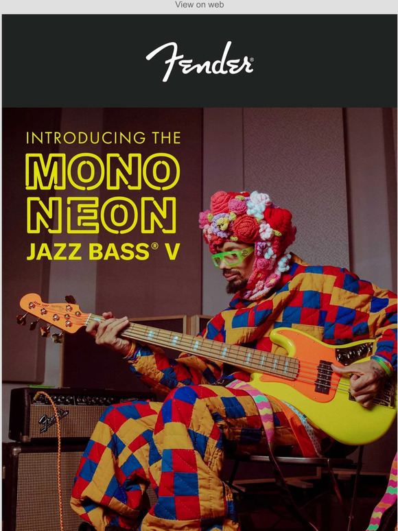 Fender UK: Introducing the MonoNeon Jazz Bass V | Milled