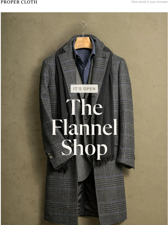 Proper Cloth: The Flannel Shop is Open // New Baseball Caps | Milled