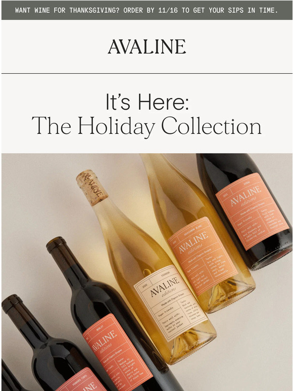 Avaline: Introducing: the Holiday Collection | Milled