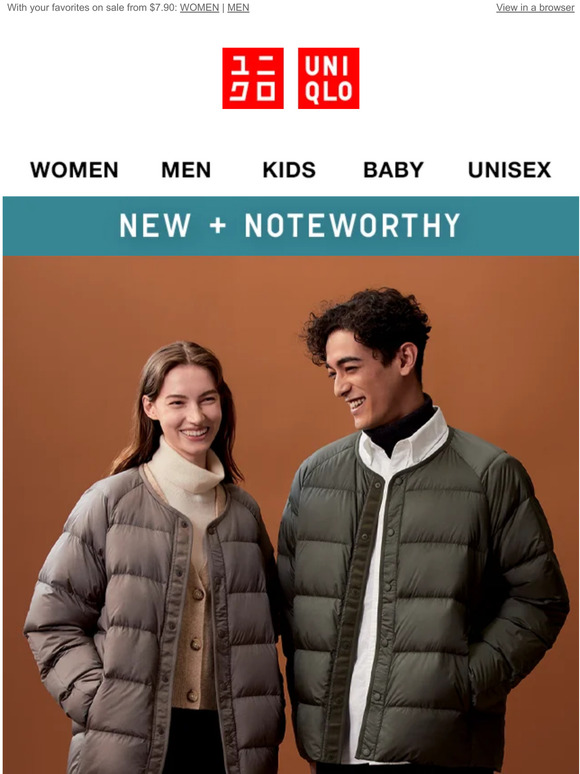 UNIQLO: This just in: Recycled down + NEW looks you'll love | Milled