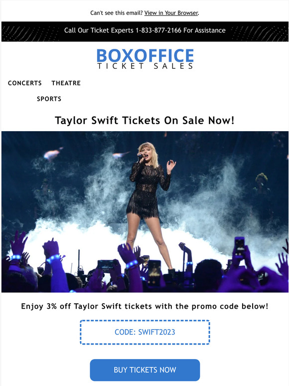 Box Office Ticket Sales: Just Announced: Taylor Swift is Coming to a ...