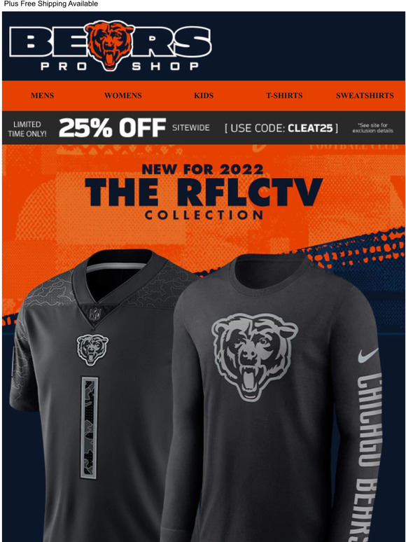 Chicago Bears: New Looks for 2022! The RFLCTV Collection | Milled