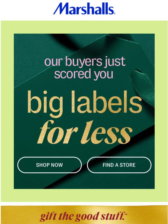 Marshalls: The *best* brands & savings | Milled