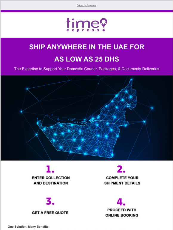 Time Express Parcels: Ship anywhere in the UAE as low as AED 25 | Milled