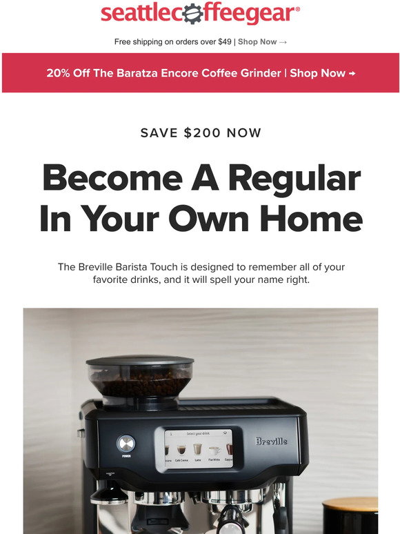 Seattle Coffee Gear: Breville Barista Touch Sale & Crew Review | Milled