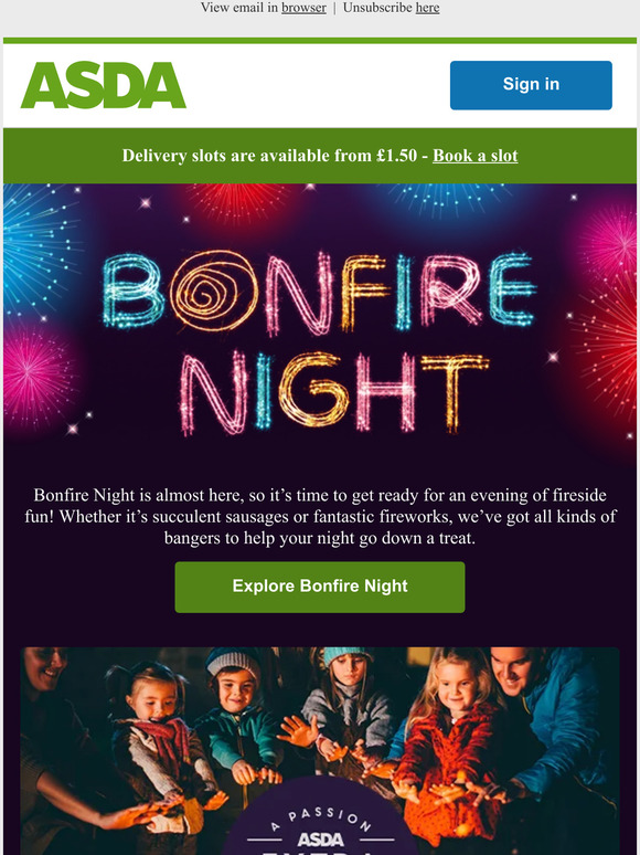 Asda George: Get fired up for a Bonfire Night bonanza! 🎆 | Milled
