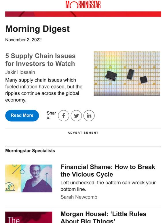 Morningstar: 5 Supply Chain Issues for Investors to Watch | Milled
