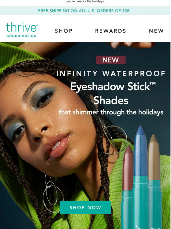 Thrive Causemetics: NEW Infinity Waterproof Eyeshadow Stick™ Shades Are ...