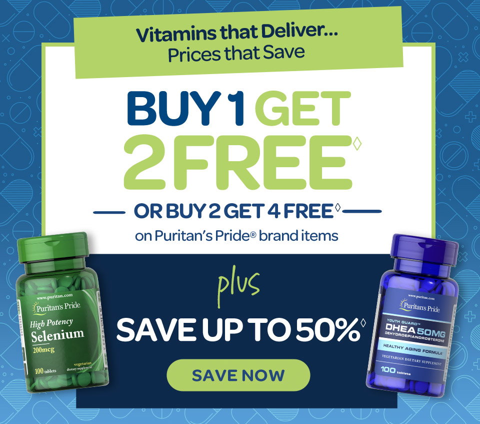 Puritan's Pride: Buy 1 Get 2 Free | Milled