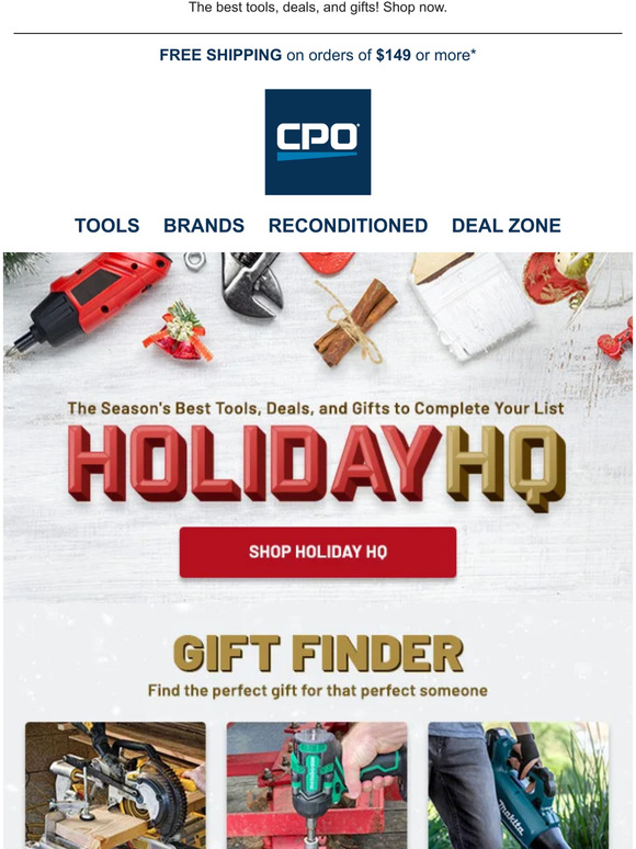 CPO Outlets: CPO's Holiday HQ and Gift Guide Are Here! Complete Your ...