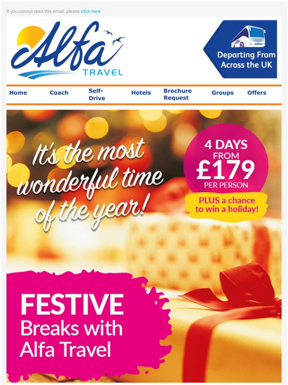 Alfa Travel: Our top resorts for a festive break this year... 🎅 🚌 | Milled